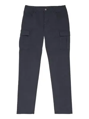 Paige Straight Cargo Trousers - Navy