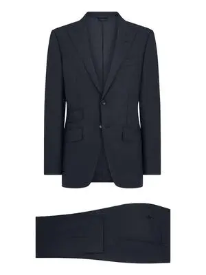 TOM FORD Stretch-wool O'connor Single-breasted Suit - Navy