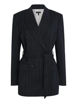 Rag & Bone Virginia Belted Blazer - Navy