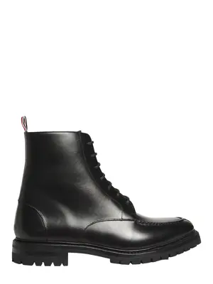 Thom Browne Leather Commando Boots - Black