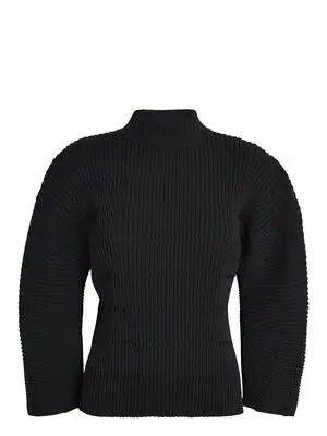 ISSEY MIYAKE Jiggly Knit High-Neck Top