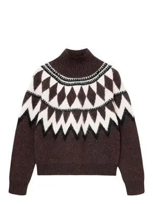 ALLSAINTS Wool-Blend Fair Isle Relaxed Sweater