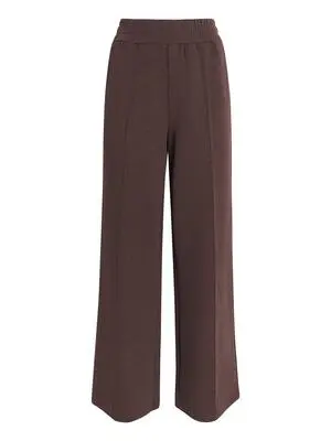 Varley Wide Leg Trousers Brown