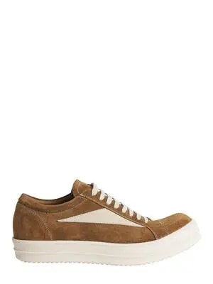 Rick Owens Suede Low-top Sneakers - Brown