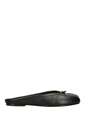 MAISON MARGIELA Leather Tabi Ballerina Mules - Black