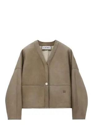Loewe Shearling Cardigan - Green