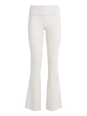 SKIMS Cotton-blend Fold-over Trousers Green