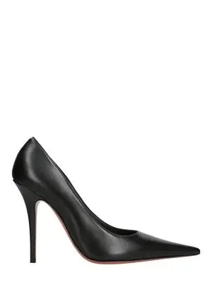 Amina Muaddi Leather Barbara 105 Pumps - Black