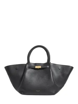 DEMELLIER Leather Midi New York Tote Bag - Black