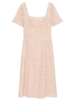Ermanno Scervino Floral-lace Midi Dress - Pink