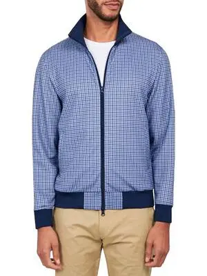 CON.STRUCT Houndstooth Track Jacket - Blue