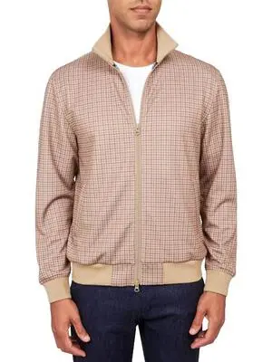 CON.STRUCT Houndstooth Track Jacket - Khaki