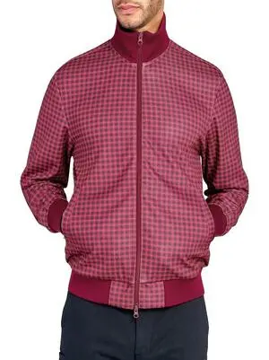 CON.STRUCT Houndstooth Track Jacket - Red