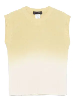 Fabiana Filippi Gradient Vest - Yellow