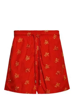 Vilebrequin Turtle-print Swim Shorts - Red