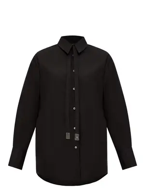 Fabiana Filippi Tie-embellished Shirt - Black