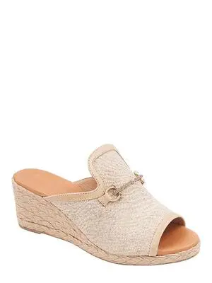 Andre Assous Nomi Wedge Sandals - Copper/natural