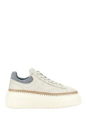 Hogan H-stripes Leather Sneakers - Neutrals