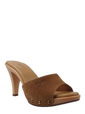CANDIE'S Emiliana Platform Sandal - Tan Suede