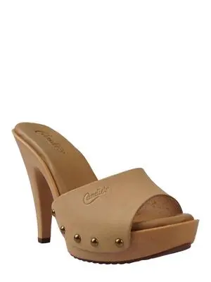 CANDIE'S Viviana Platform Sandal - Natural Leather