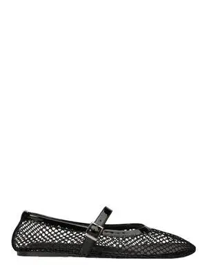 TONY BIANCO Mia Mary Jane Flat - Black Mesh/patent