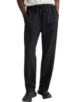 MAISON MARGIELA Twill Drawstring Trousers - Black