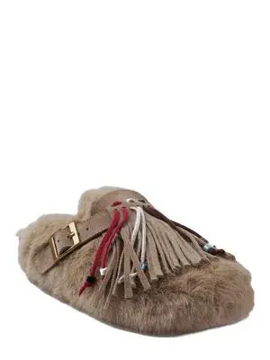 ARTISAN CRAFTED BY ZIGI Preslyn Faux-fur Slipper - Natural Faux