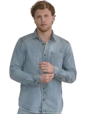 Everlane Denim Shirt Mid Indigo