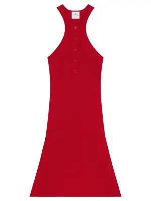 COURREGES Scuba Mini Dress - Red