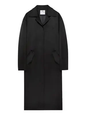 COURREGES Cocoon Coat - Black
