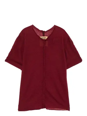 UMA WANG Cashmere T-shirt - Red