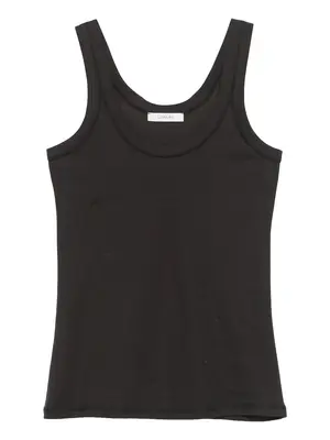LEMAIRE Cotton Tank Top - Black