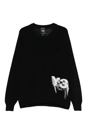 Y3 Crew-neck Sweater - Black