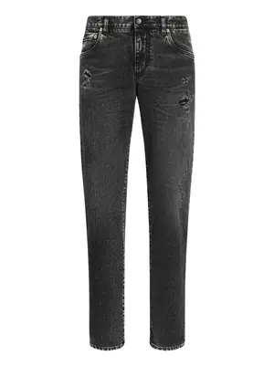 Dolce & Gabbana Distressed-effect Jeans - Black