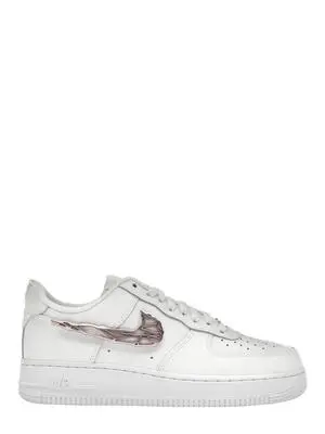 Nike Air Force 1 Low Sneakers With Metallic Swoosh - Sail/rose Gold