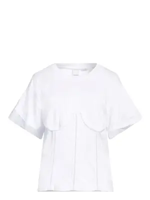 Pinko Cotton Denim T-shirt - White