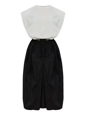 Fabiana Filippi Cotton Midi Skirt - Black