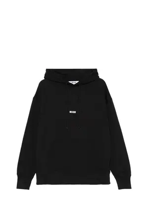 MSGM Logo-print Hoodie - Black