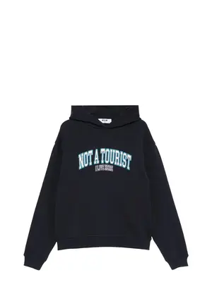 MSGM Not A Tourist-patch Hoodie - Blue
