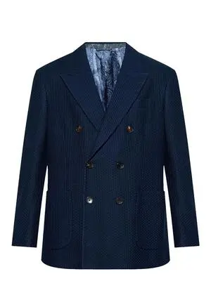 Etro Double-breasted Blazer - Blue