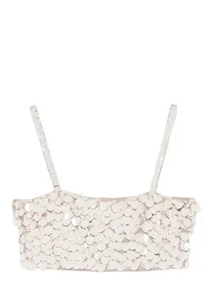 P.a.r.o.s.h Paillette-embellished Top - Neutrals