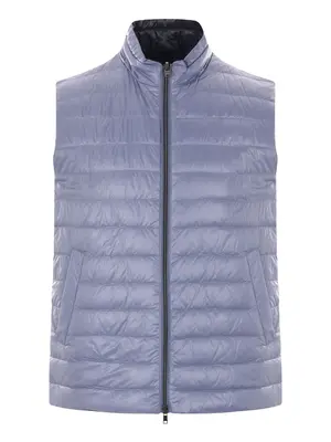 Herno Reversible Puffer Gilet - Blue