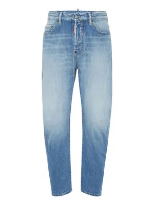 Dsquared2 Cotton Tapered Jeans - Blue