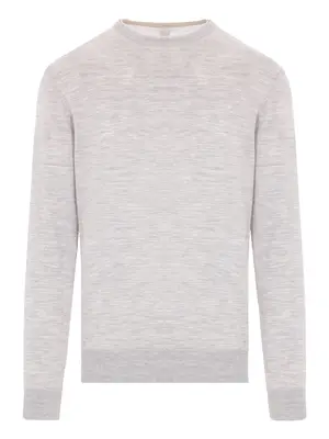 Eleventy Ribbed-trim Sweater - Grey