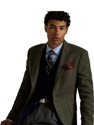Ralph Lauren Polo Tailored Herringbone Sport Coat - Loden Multi