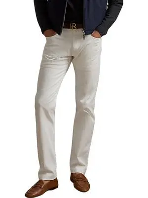 Ralph Lauren Slim Fit Stretch Twill Pant - Optic White