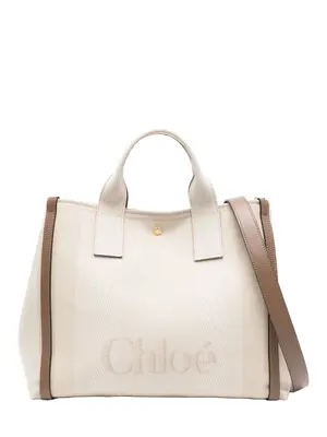 Chloé Chloé Large Carry Tote Bag Neutrals