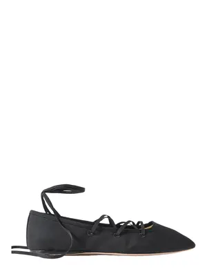 LOEFFLER RANDALL Louisa Faille Ballet Flats - Black