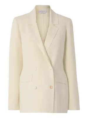 Gabriela Hearst Bowen Knitted Wool Blazer - Ivory