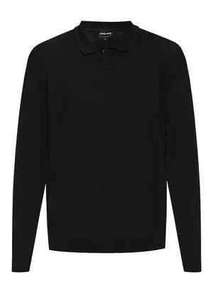 GIORGIO ARMANI Fine-knit Polo Shirt